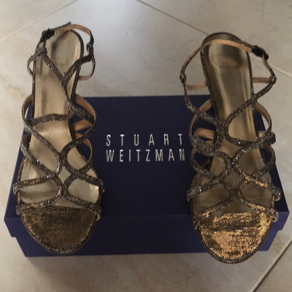 Stuart Weitzman Turningup Pyrite Nocturne Sandal - Gem